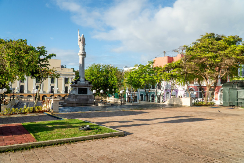 Monuments In Plaza De Colon
