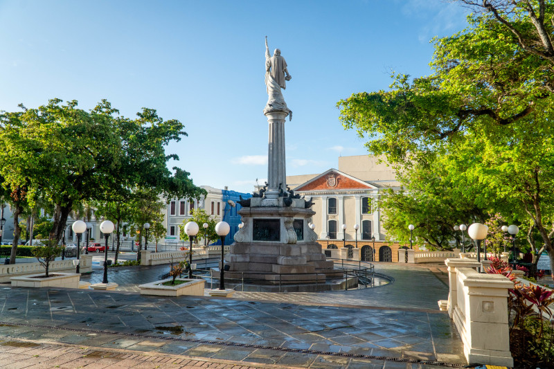 Monuments In Plaza De Colon
