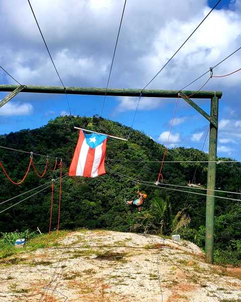 Zipline of the Aerostatic Balloon Puerto Rico | Discover Puerto Rico